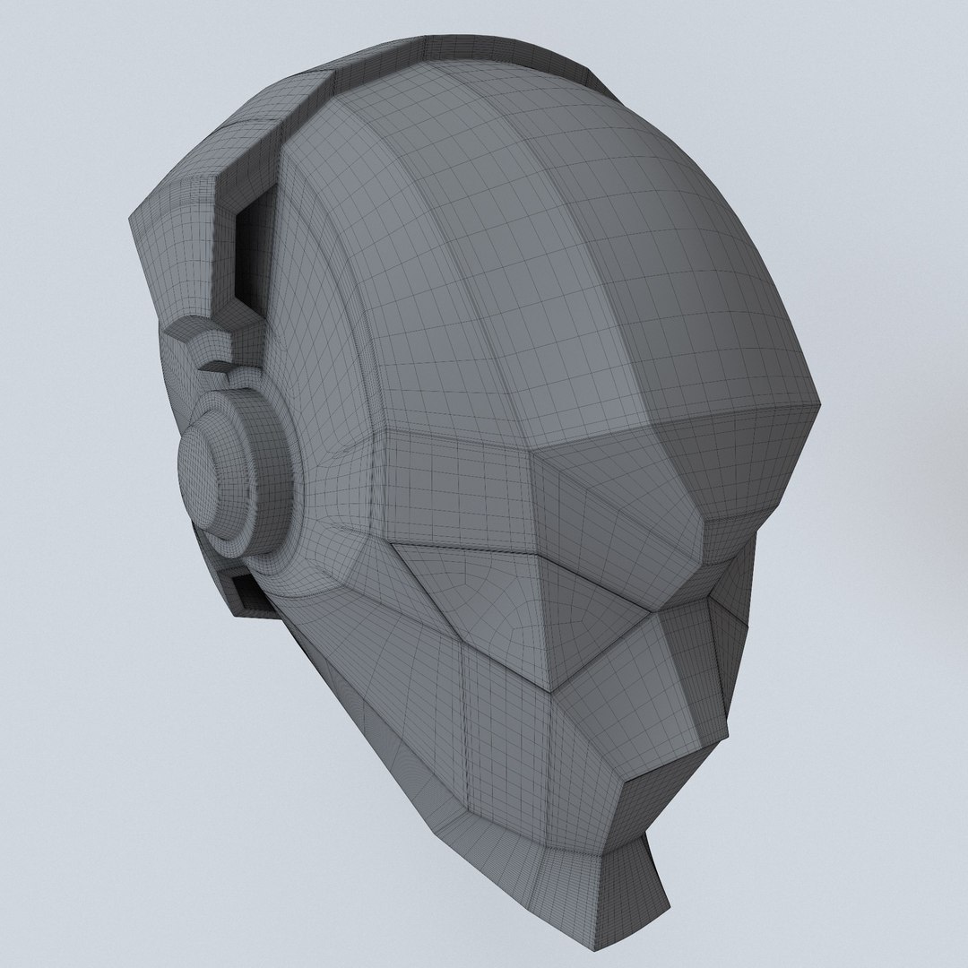 Techno helmet visualized printed 3D model - TurboSquid 1711981