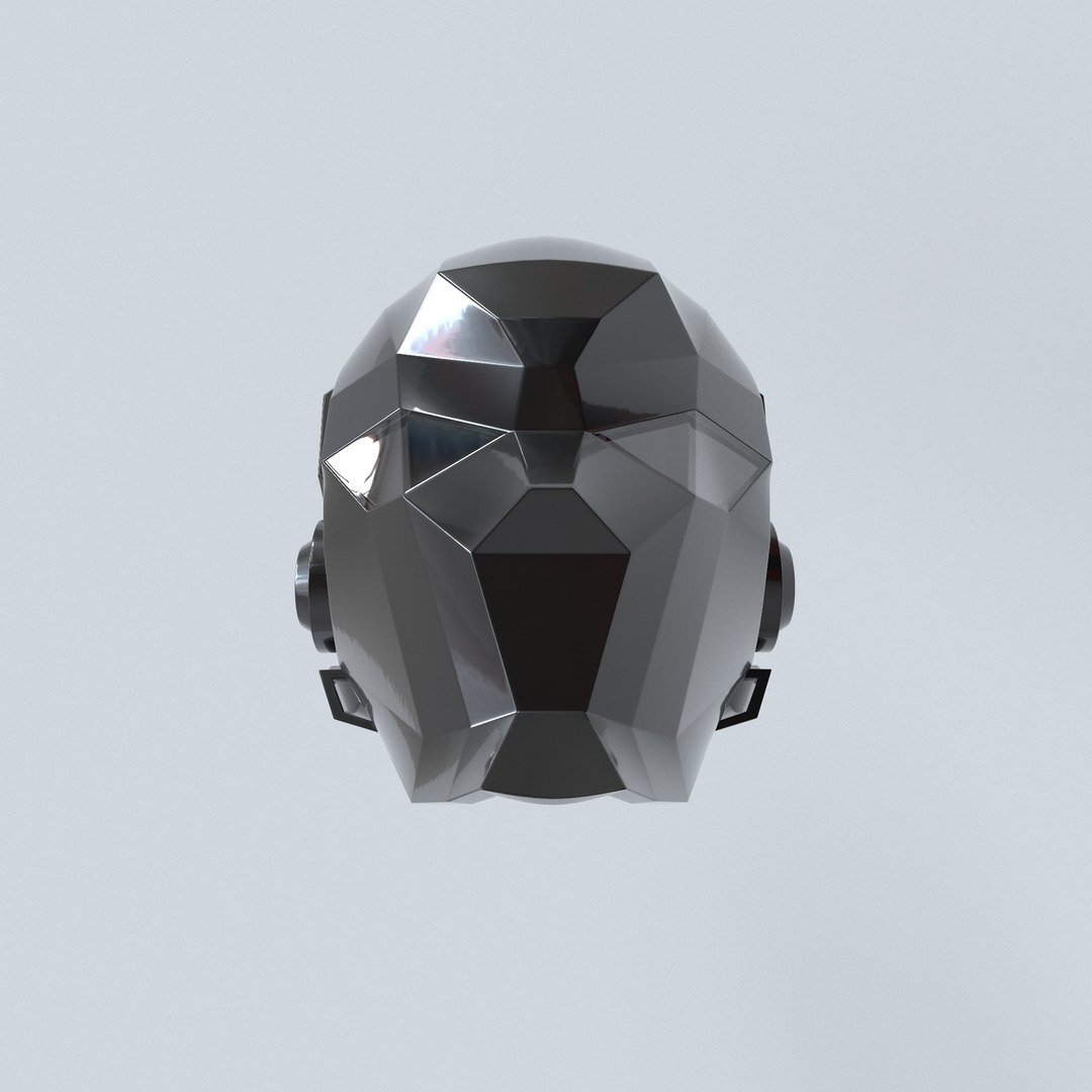 Techno helmet visualized printed 3D model - TurboSquid 1711981
