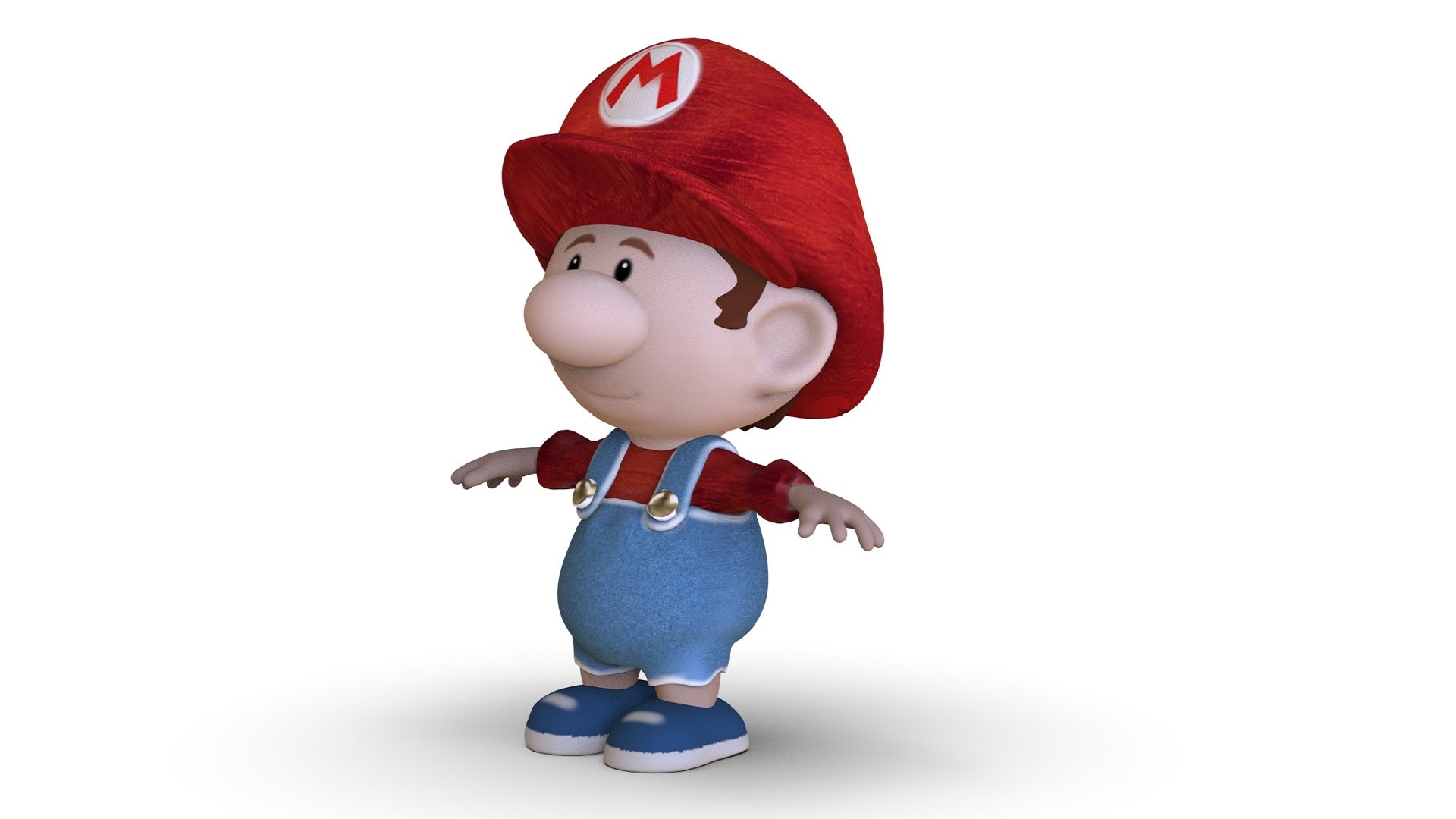 3D Baby Mario Model - TurboSquid 2055548