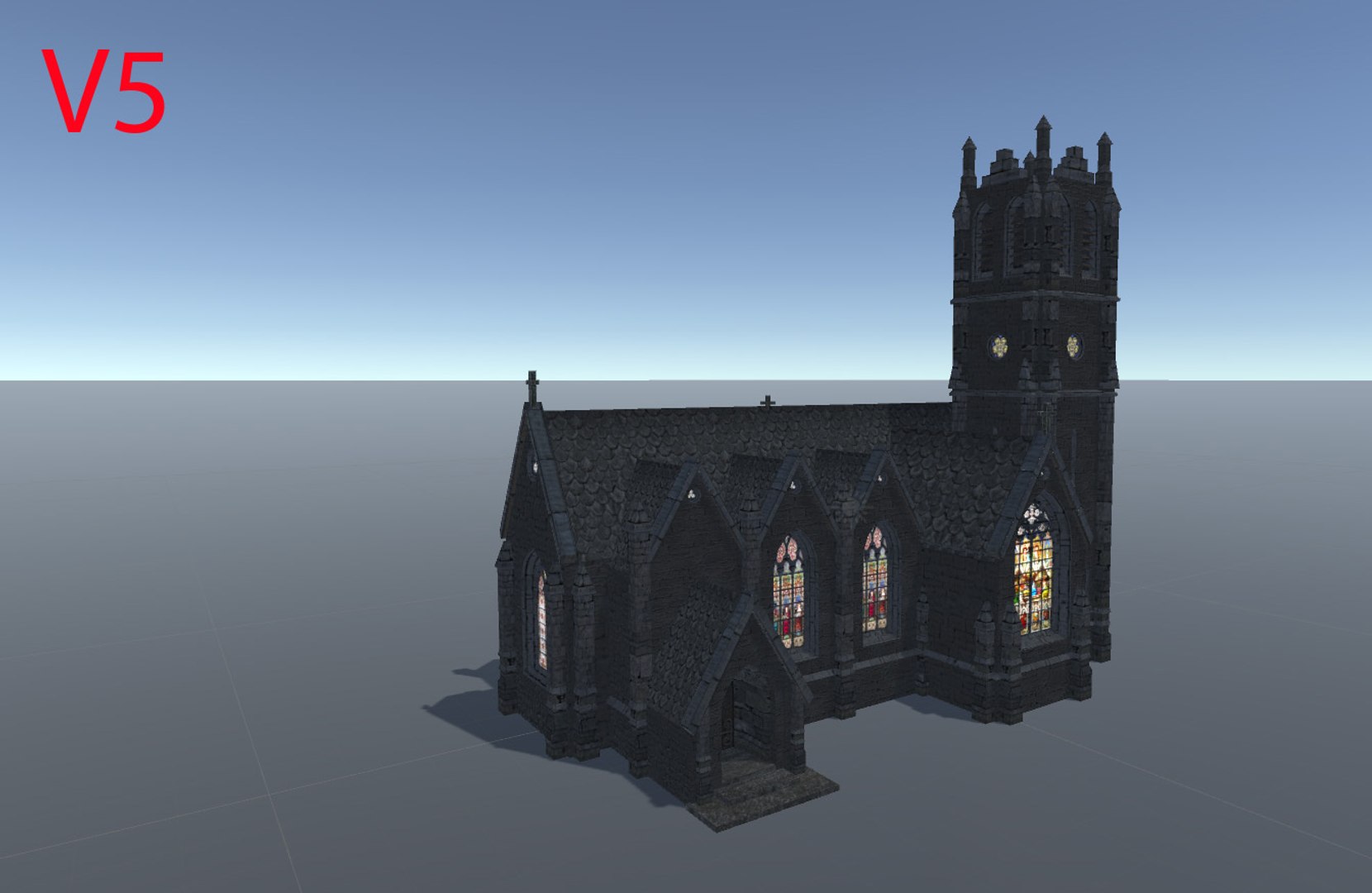 gothic church 3d model