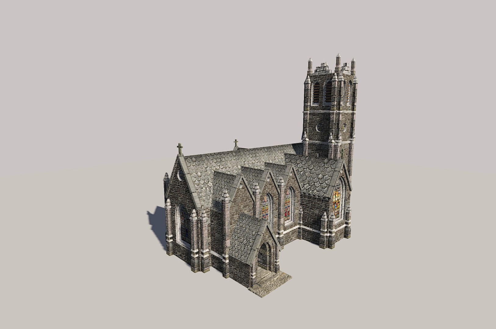 gothic church 3d model