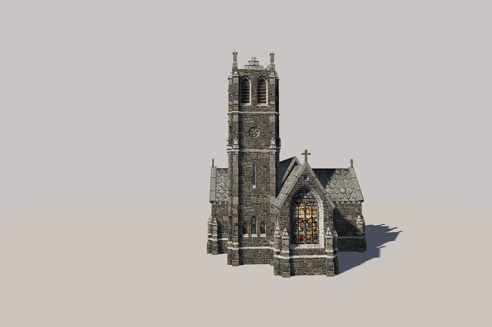 gothic church 3d model