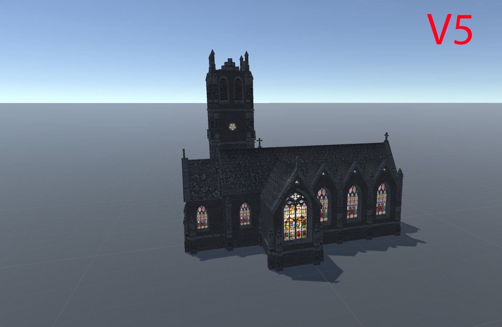 gothic church 3d model