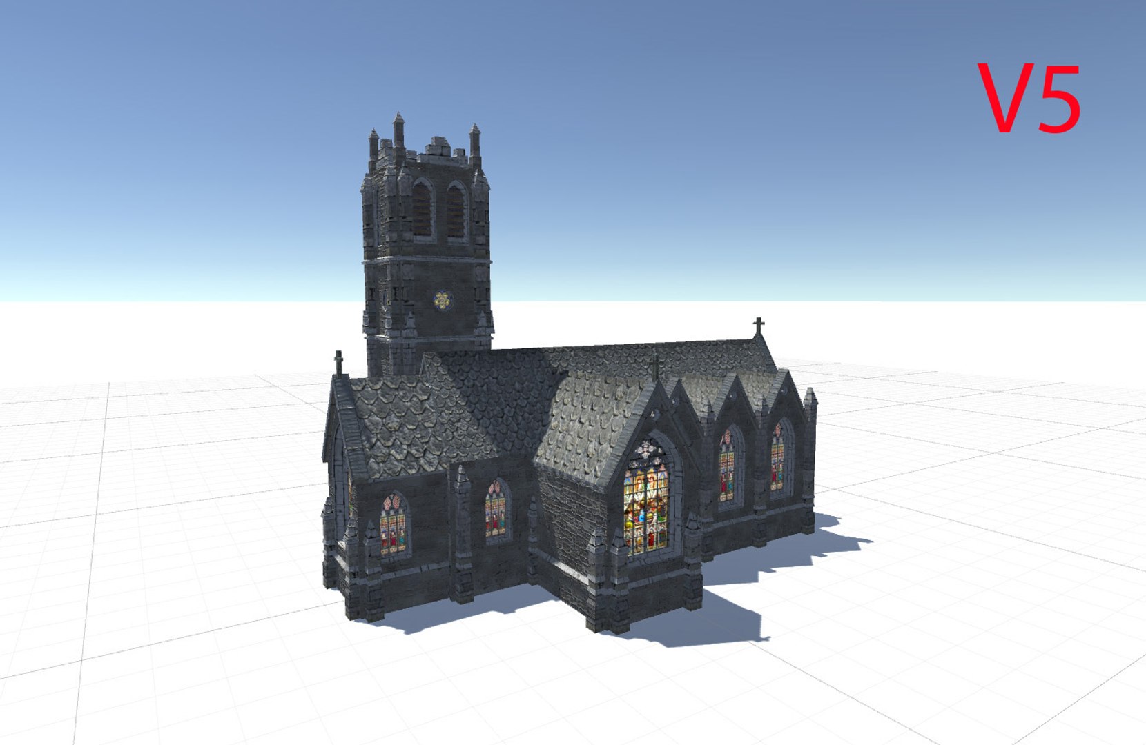 gothic church 3d model