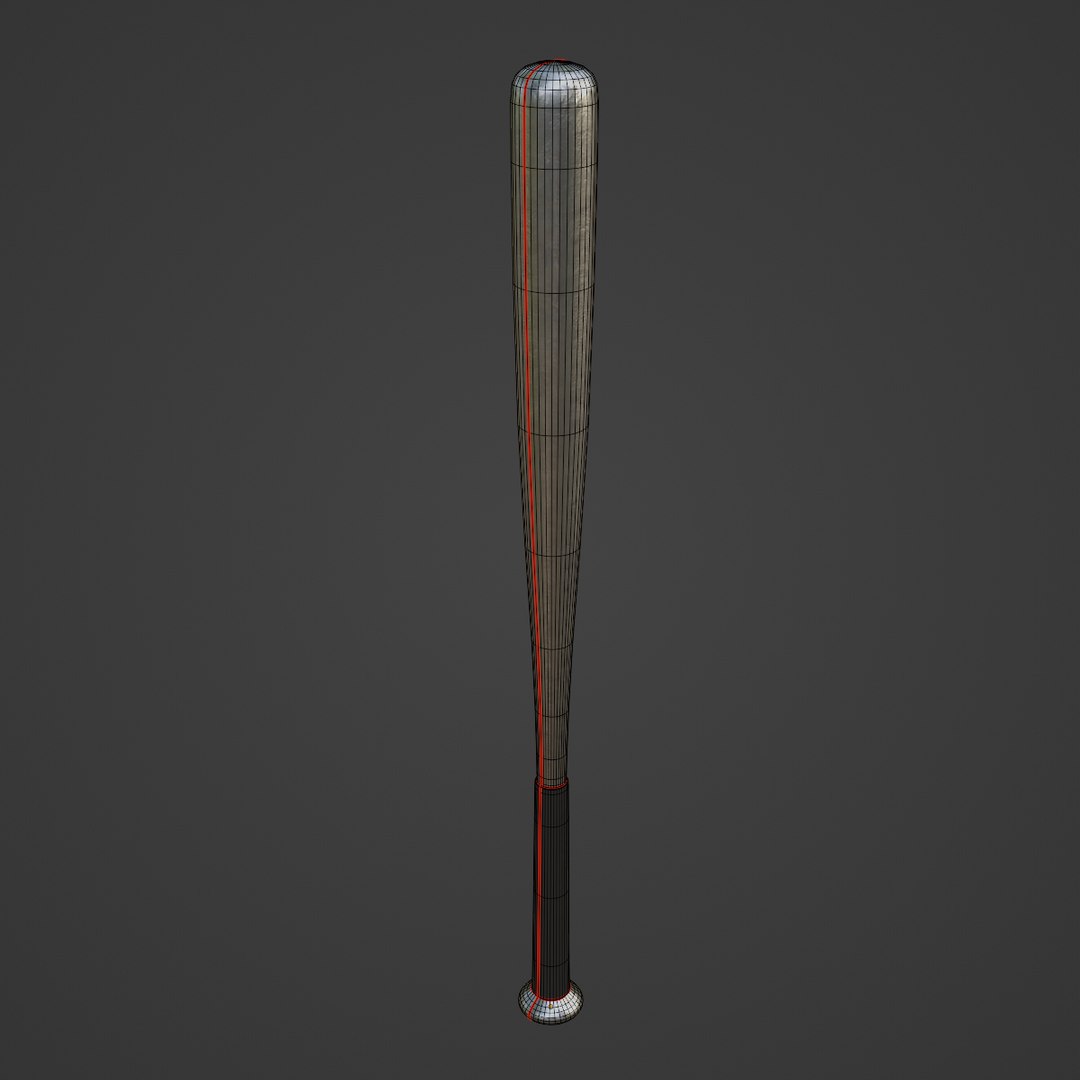 3D Model Steel Baseball Bat 04 - TurboSquid 2314780