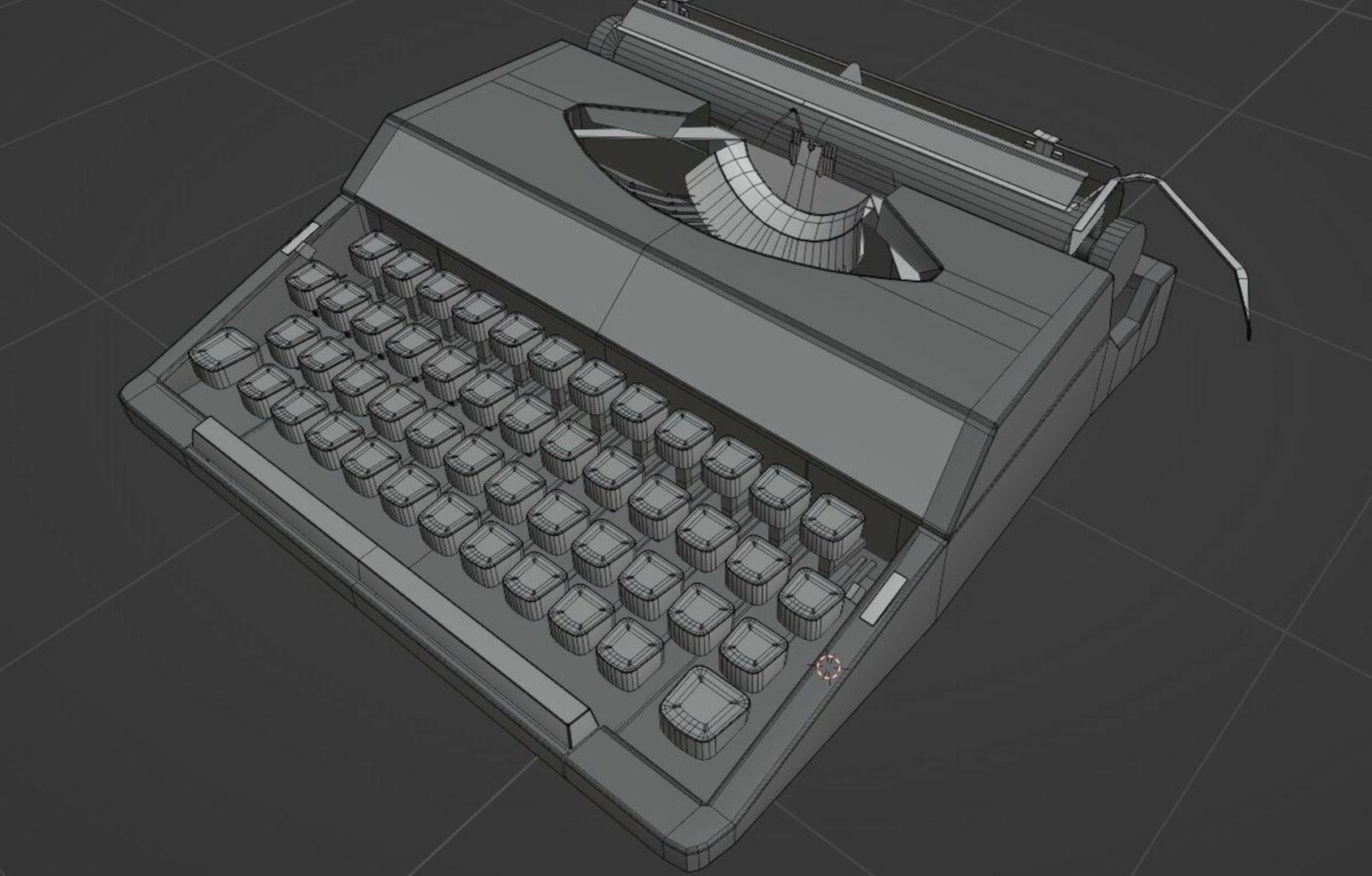 3D Vintage Typewriter - TurboSquid 2316557