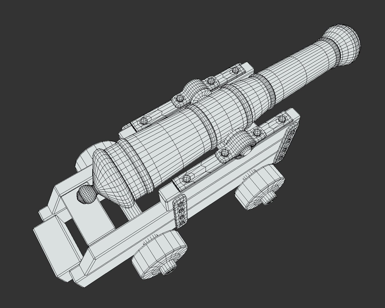 3D Model Realistic Cannon - Pbr - TurboSquid 1318070