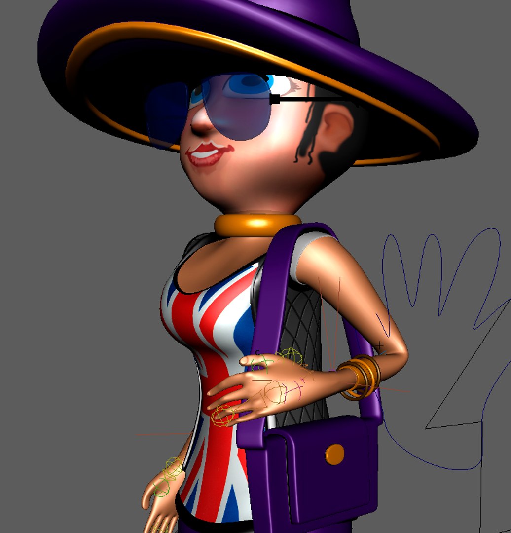 3d diva cartoon