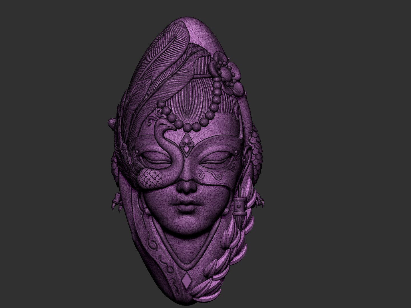 Lady head 3D model - TurboSquid 2168490