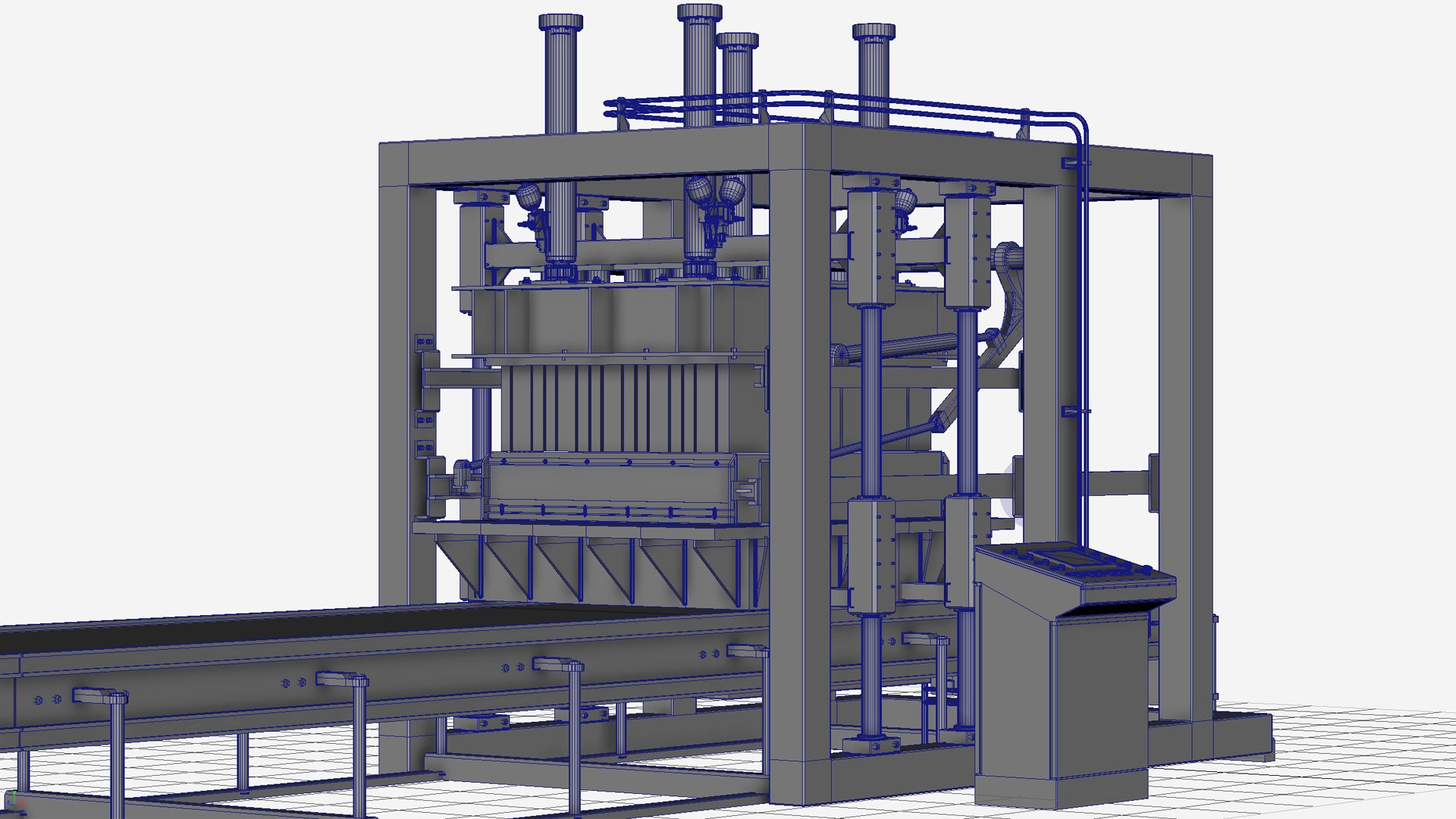 3D Vibrating Press - TurboSquid 1400441