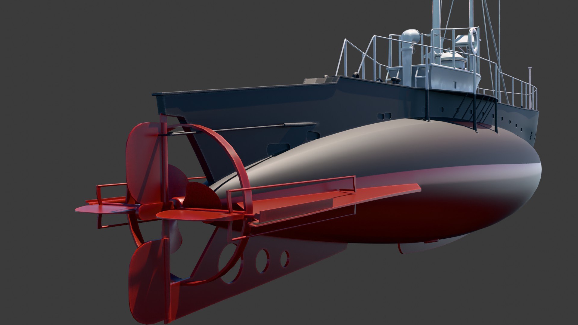 Hms Hajen Submarine 3D Model - TurboSquid 2291087
