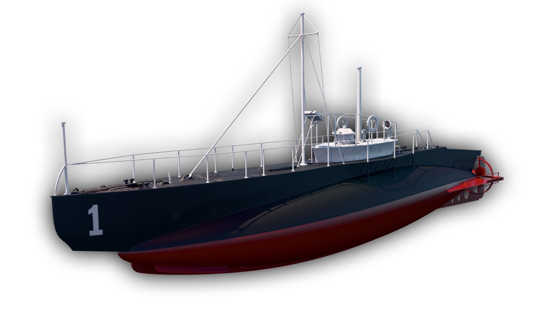 Hms Hajen Submarine 3D Model - TurboSquid 2291087