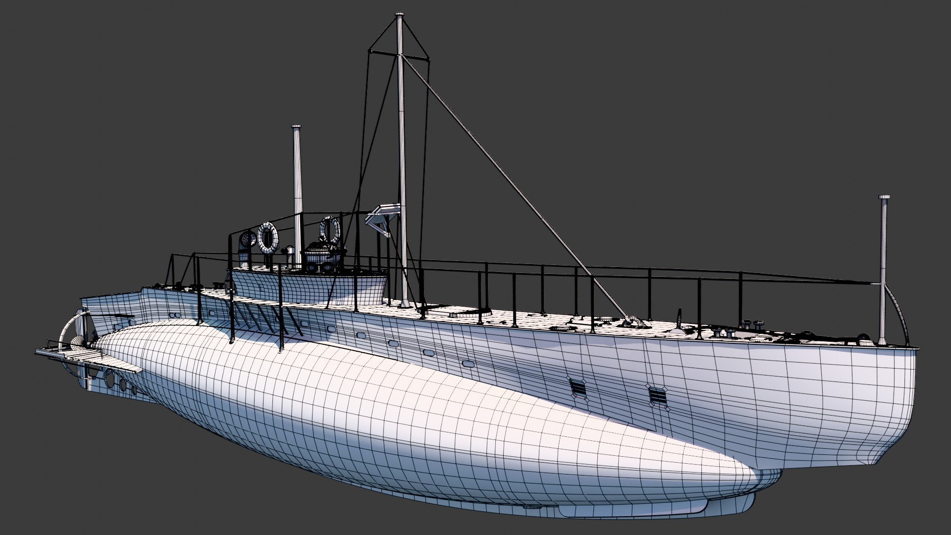 Hms Hajen Submarine 3D Model - TurboSquid 2291087