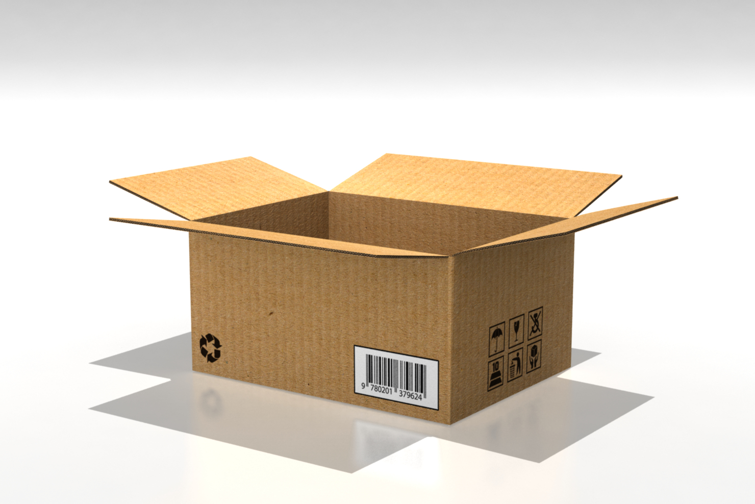 Box cardboard c 3D model - TurboSquid 1357074