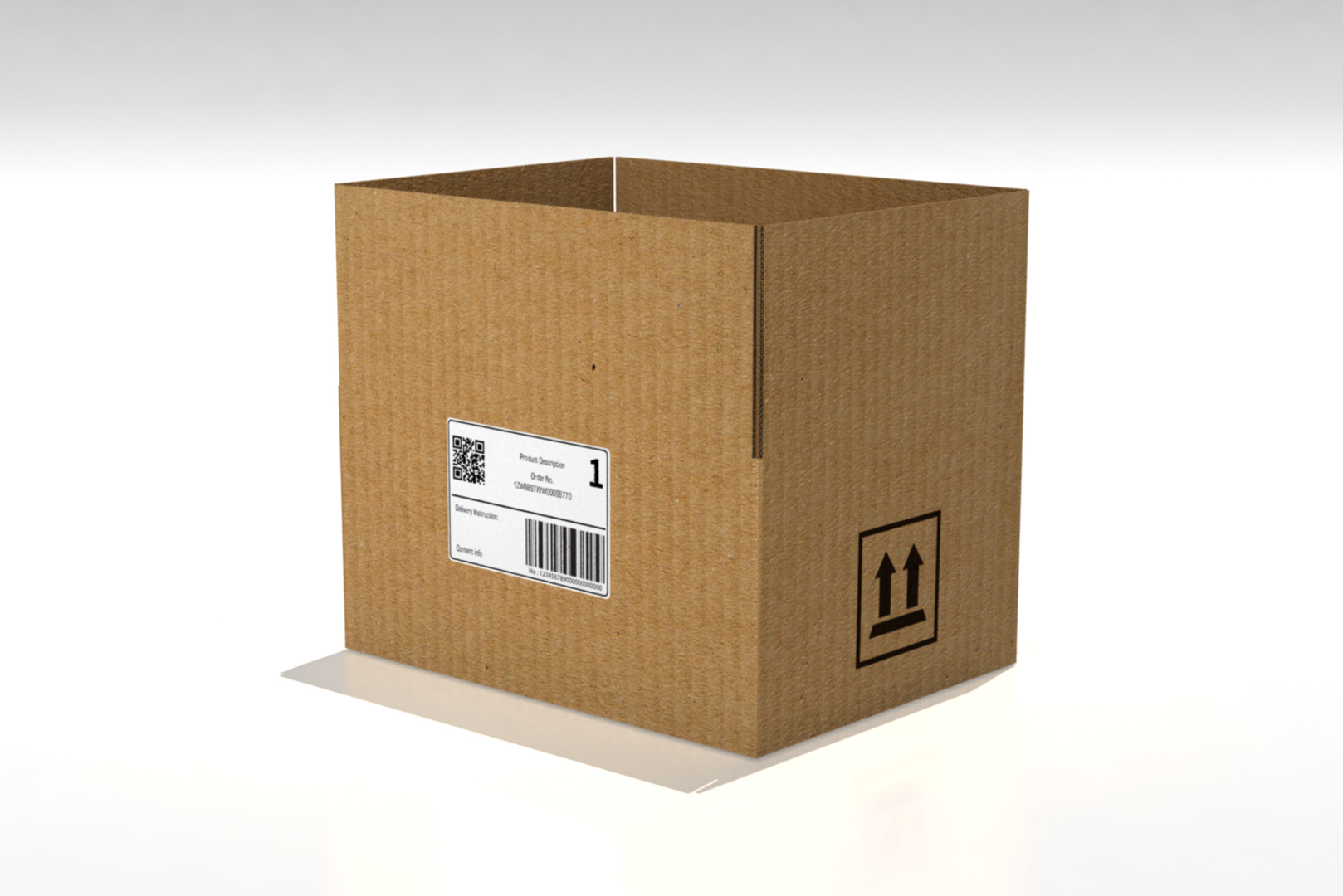 Box cardboard c 3D model - TurboSquid 1357074