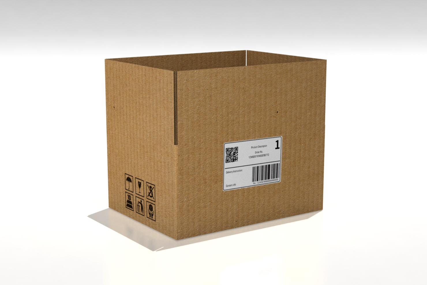 Box cardboard c 3D model - TurboSquid 1357074