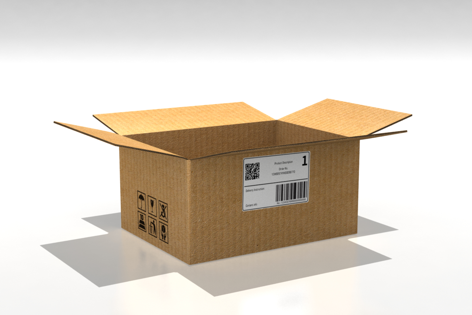 Box cardboard c 3D model - TurboSquid 1357074