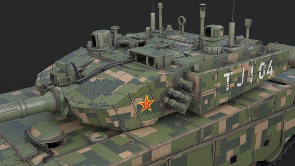 Tank China Type ZTZ 99A MTB Vray model - TurboSquid 1724949