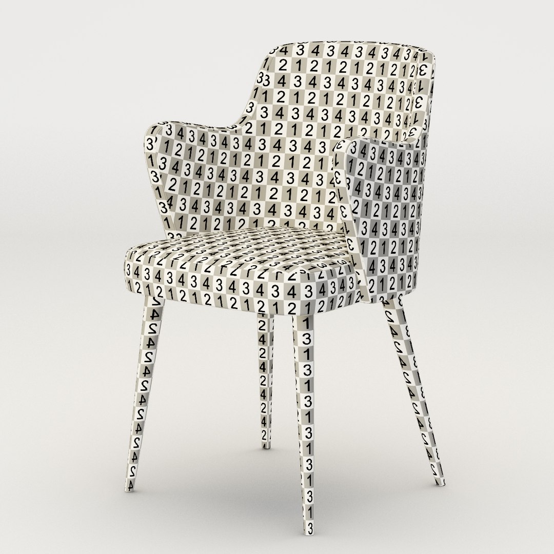 3d chair versace moon model