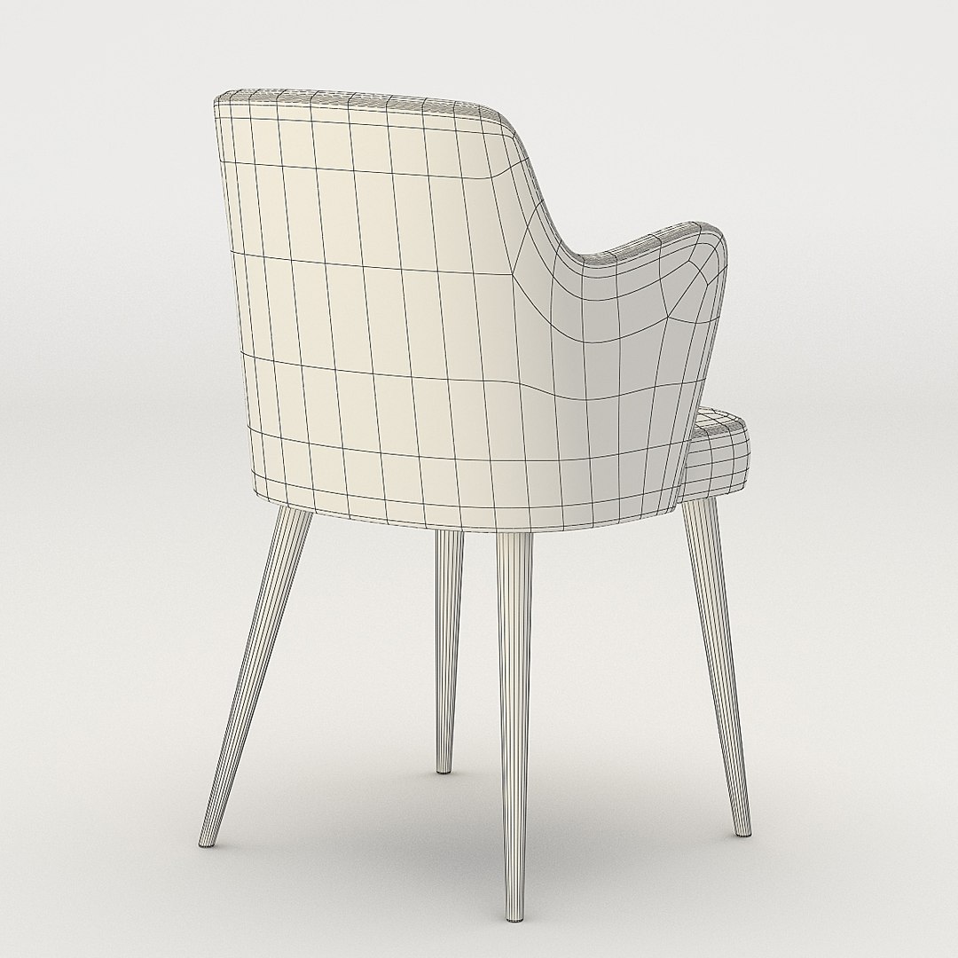 3d chair versace moon model