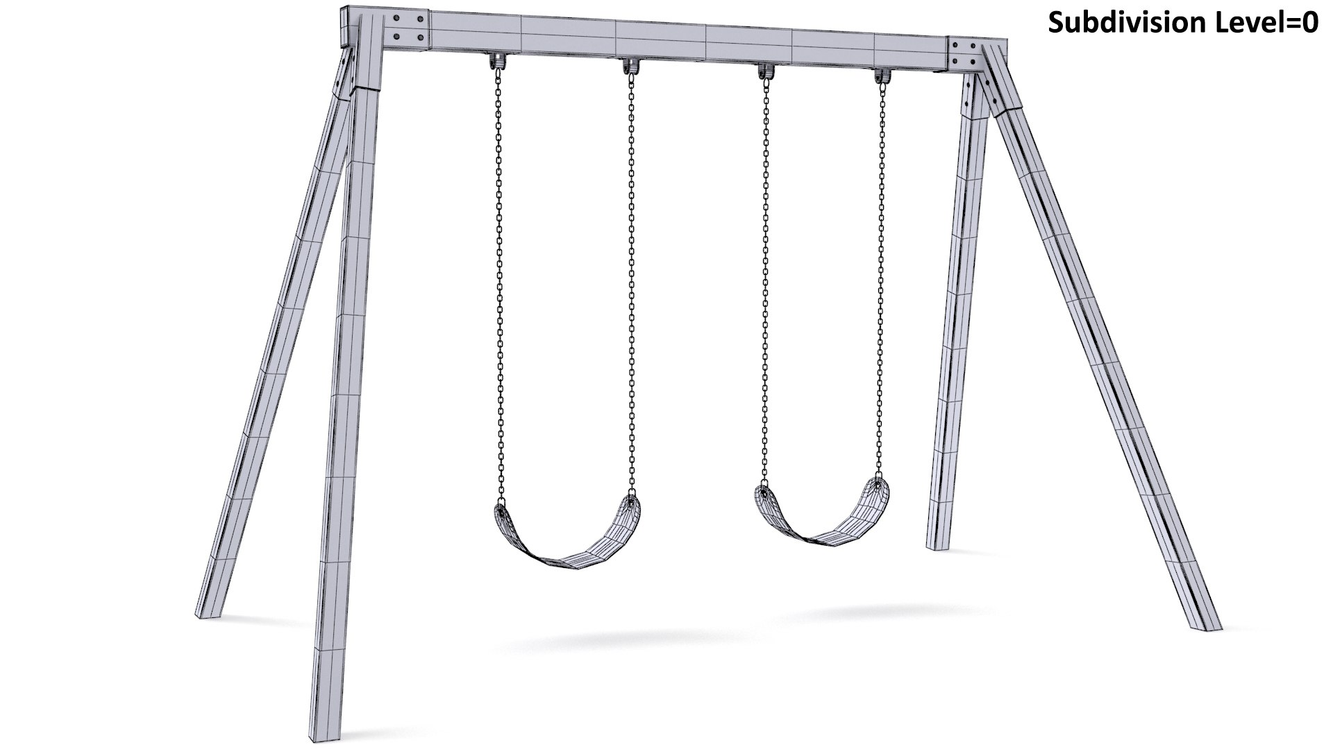 Swing Set 02 3D Model - TurboSquid 2140507