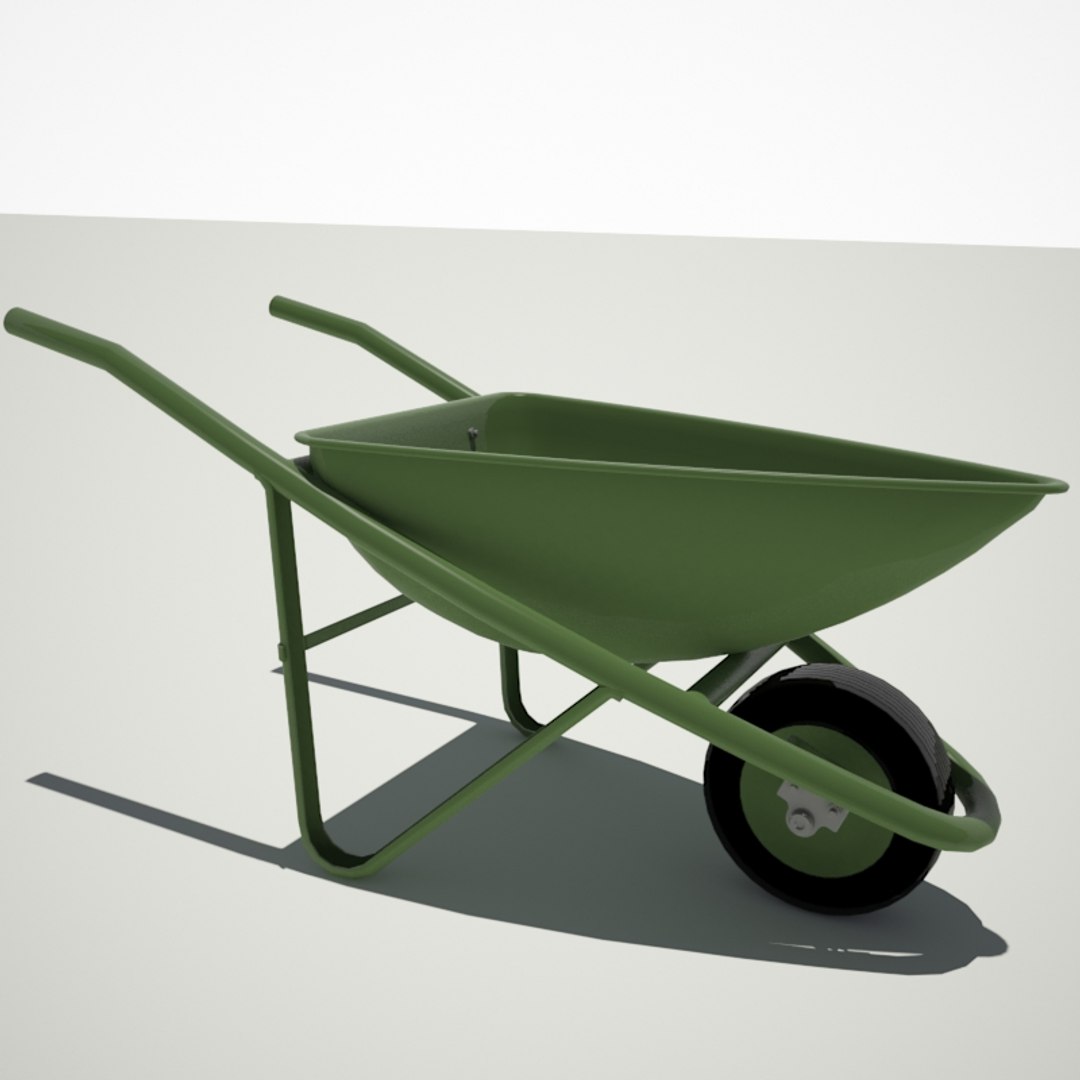 3d village wheelbarrow model