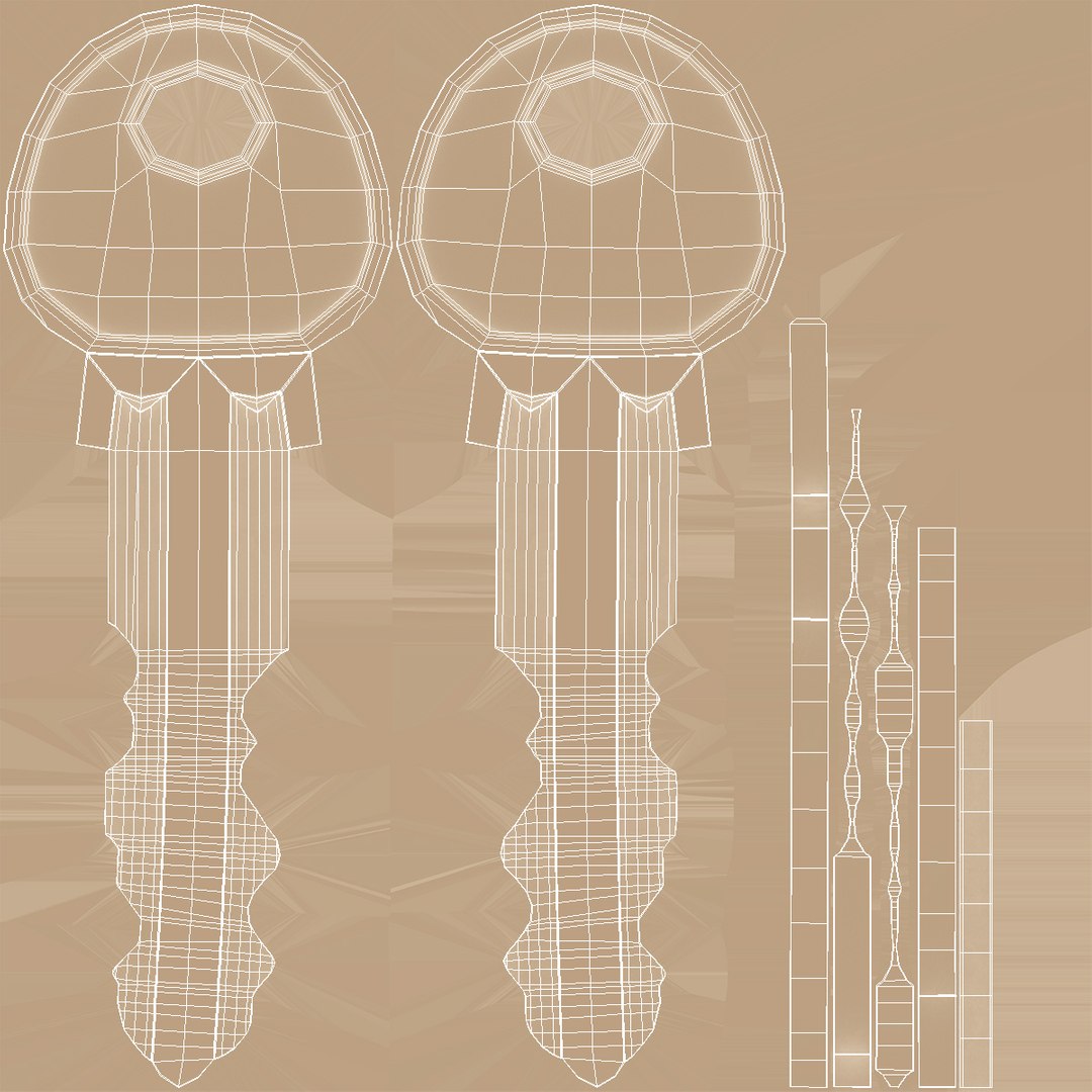 3D Key Type Ingersoll - TurboSquid 2222192