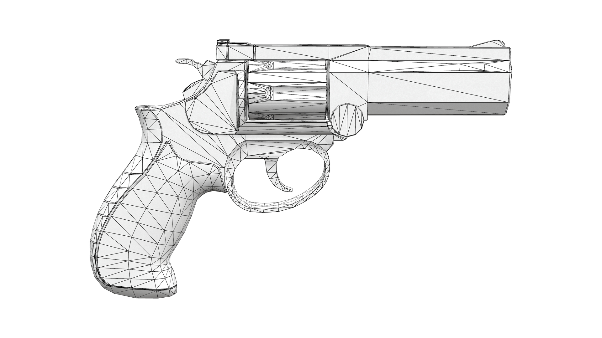 MP-412 Rex Revolver Gun 3D model - TurboSquid 1928642