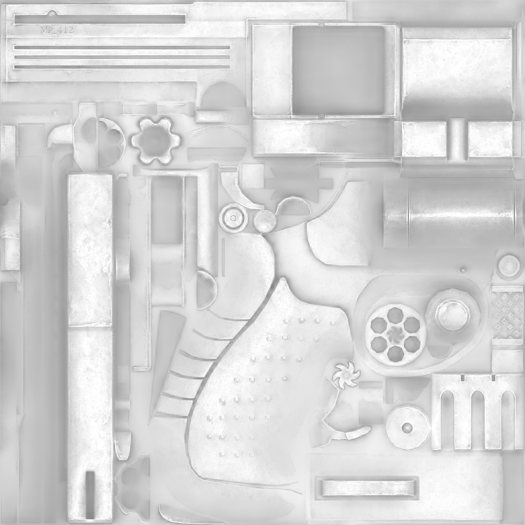 MP-412 Rex Revolver Gun 3D Model - TurboSquid 1928642