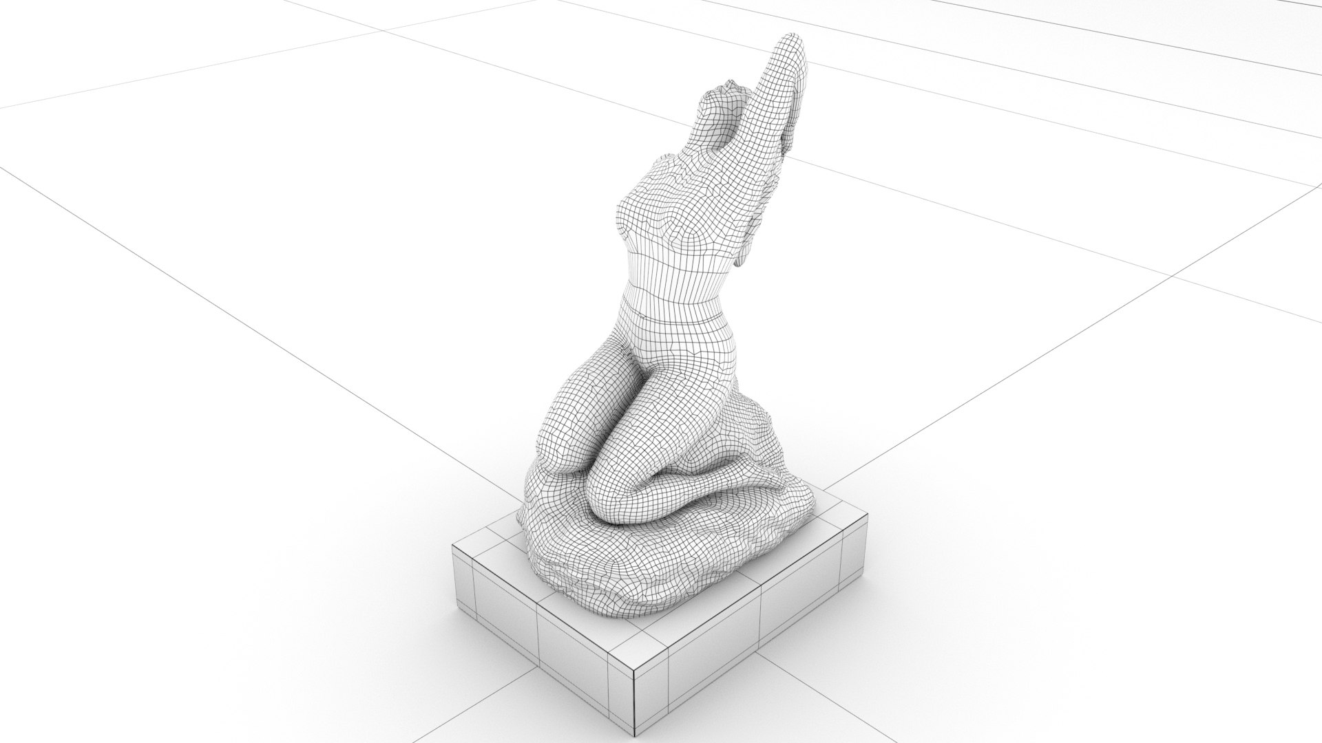 3D Model Laos Female Leaning Back Statue - TurboSquid 2281882