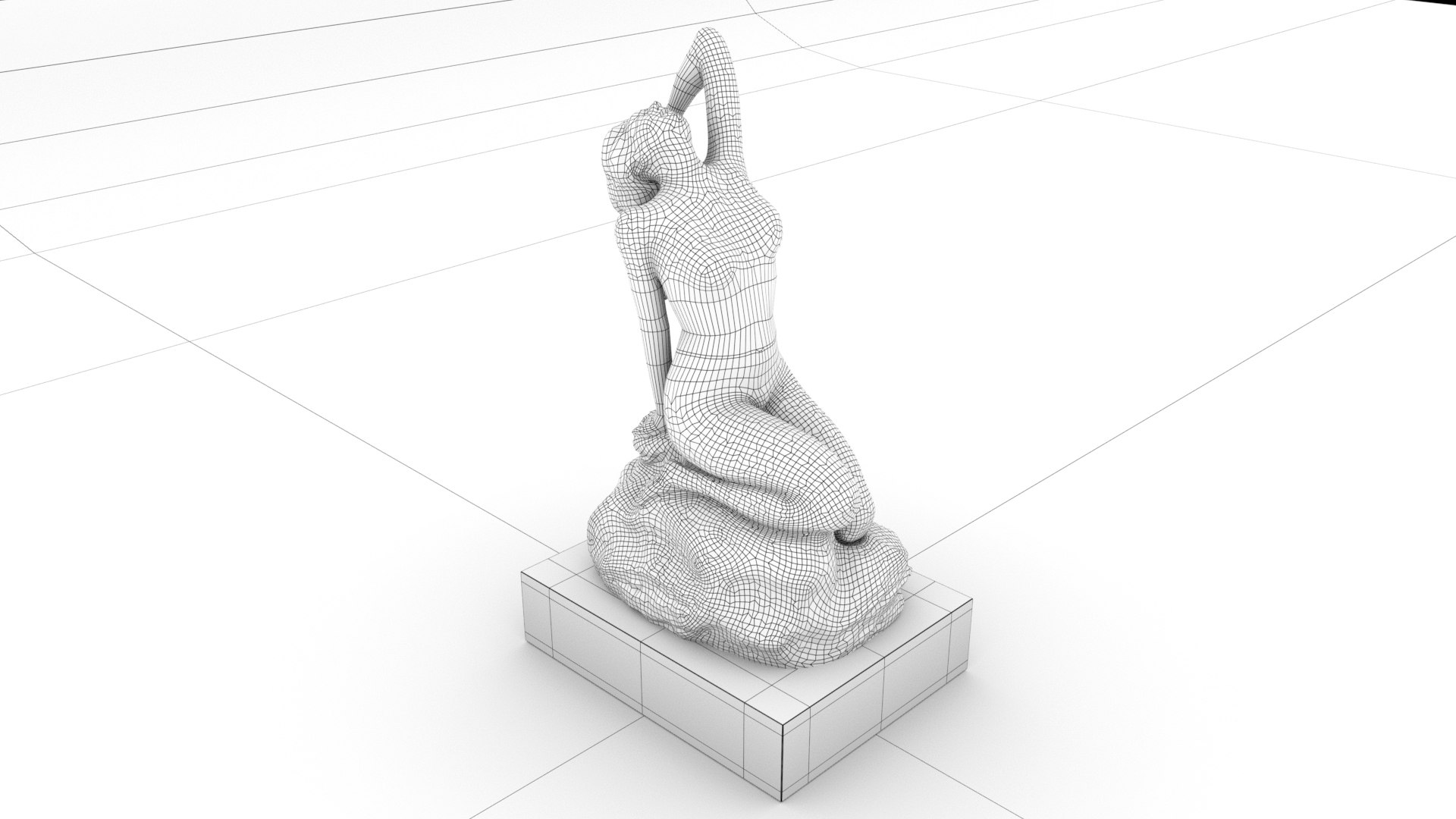 3D Model Laos Female Leaning Back Statue - TurboSquid 2281882