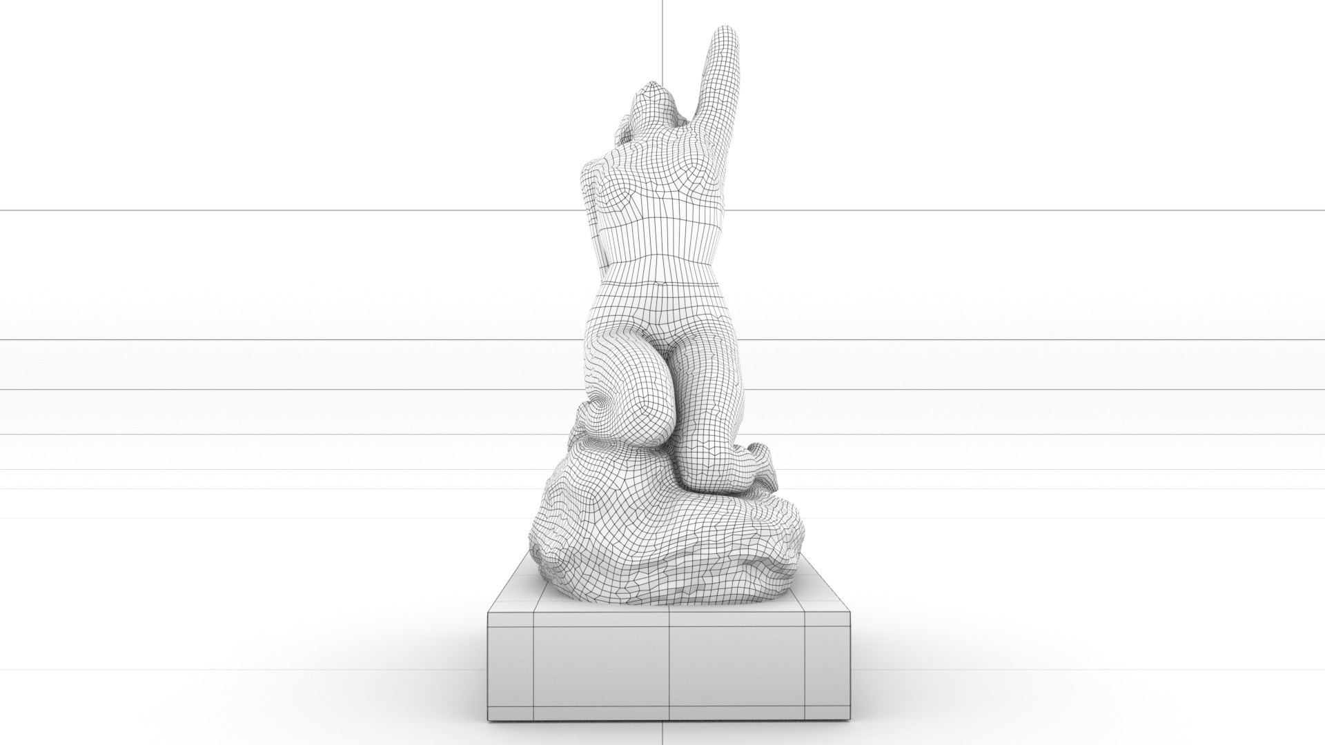 3D Model Laos Female Leaning Back Statue - TurboSquid 2281882