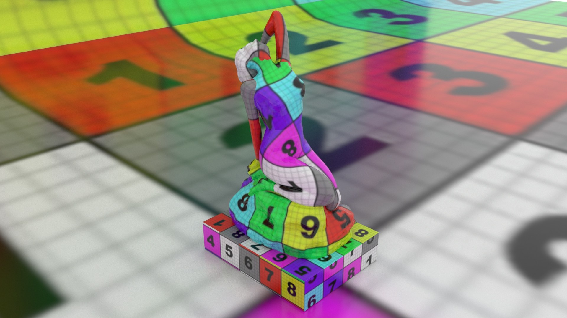 3D Model Laos Female Leaning Back Statue - TurboSquid 2281882