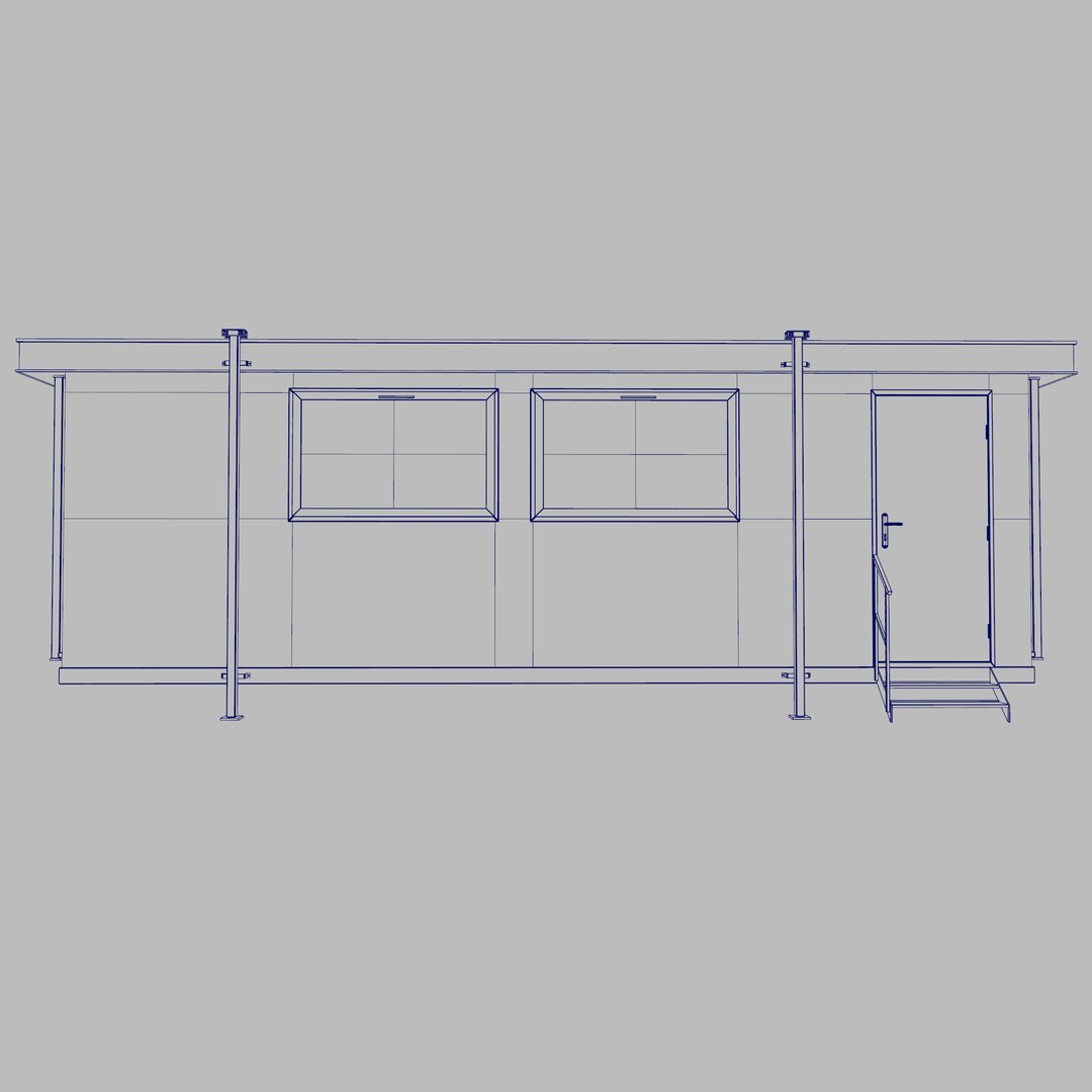 3D Model Porta Cabin Office Container - TurboSquid 2344861