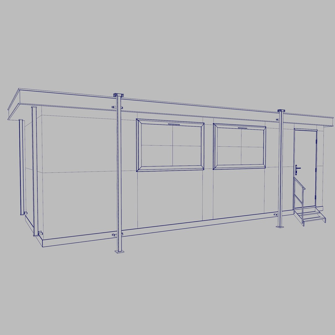 3D Model Porta Cabin Office Container - TurboSquid 2344861