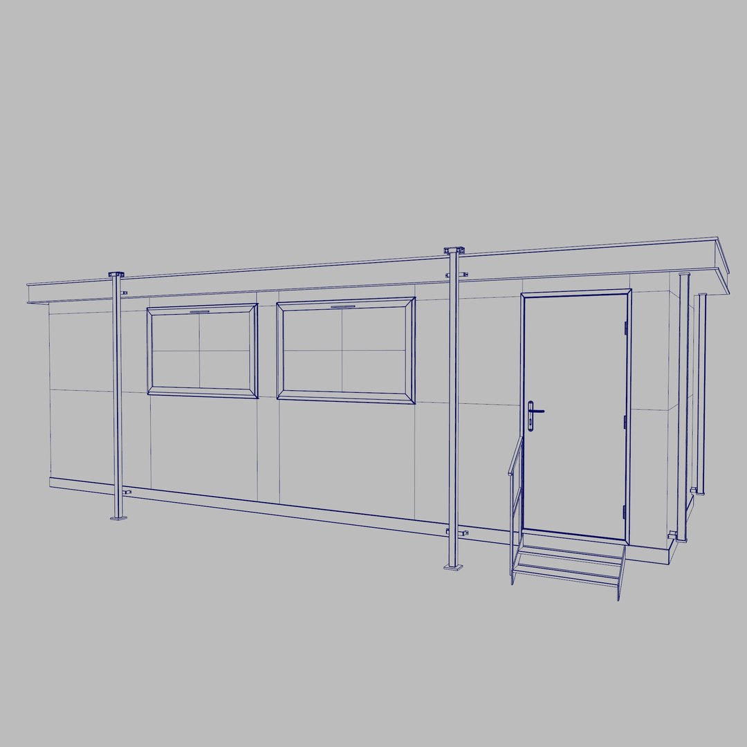 3D Model Porta Cabin Office Container - TurboSquid 2344861
