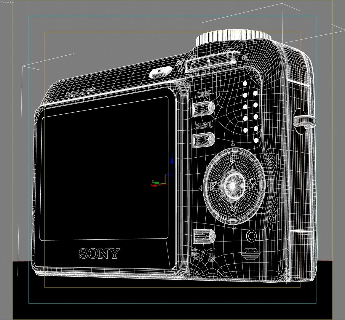 3d Model Sony Cybershot Dsc-s700 Camera