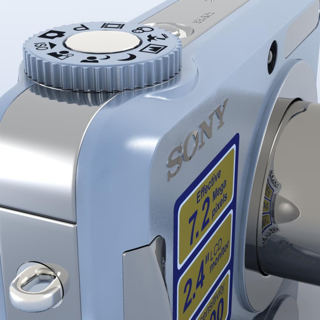 3d Model Sony Cybershot Dsc-s700 Camera