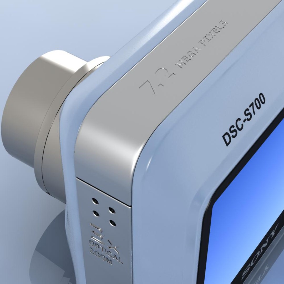 3d Model Sony Cybershot Dsc-s700 Camera