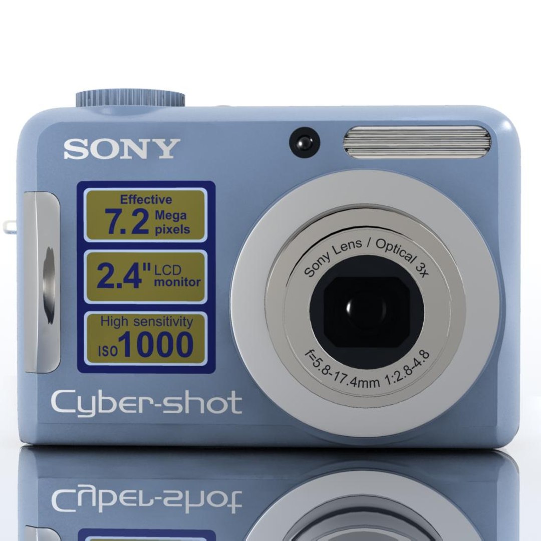 3d Model Sony Cybershot Dsc-s700 Camera