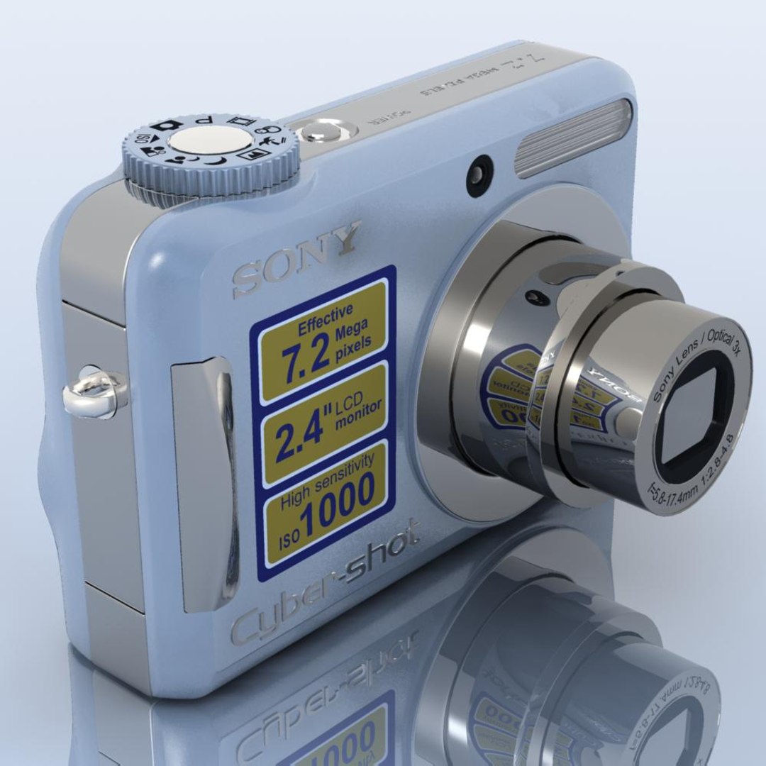 3d Model Sony Cybershot Dsc-s700 Camera