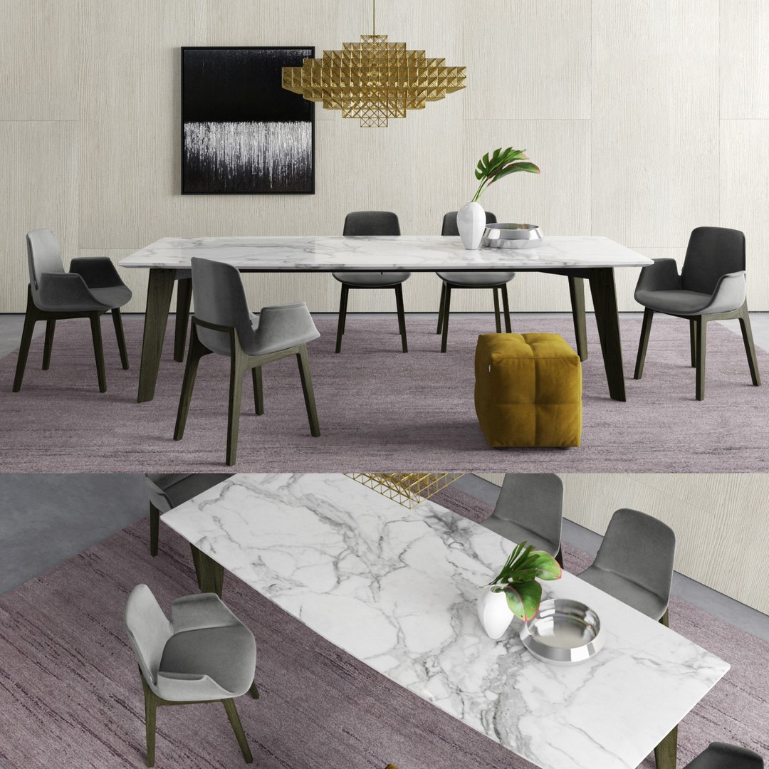 Poliform Howard Table Ventura 3D Model - TurboSquid 1573862
