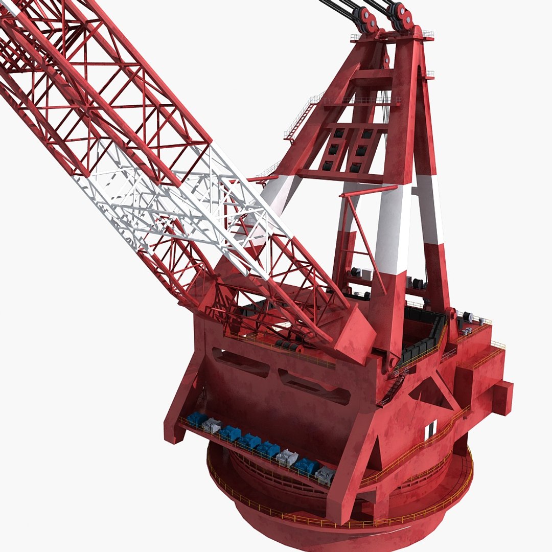 3D Crane Ship 2 Model - TurboSquid 1384740