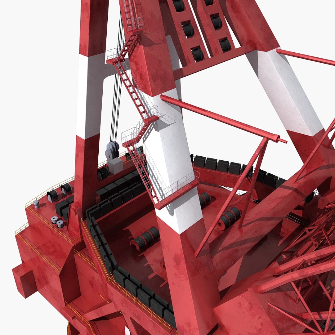 3D Crane Ship 2 Model - TurboSquid 1384740