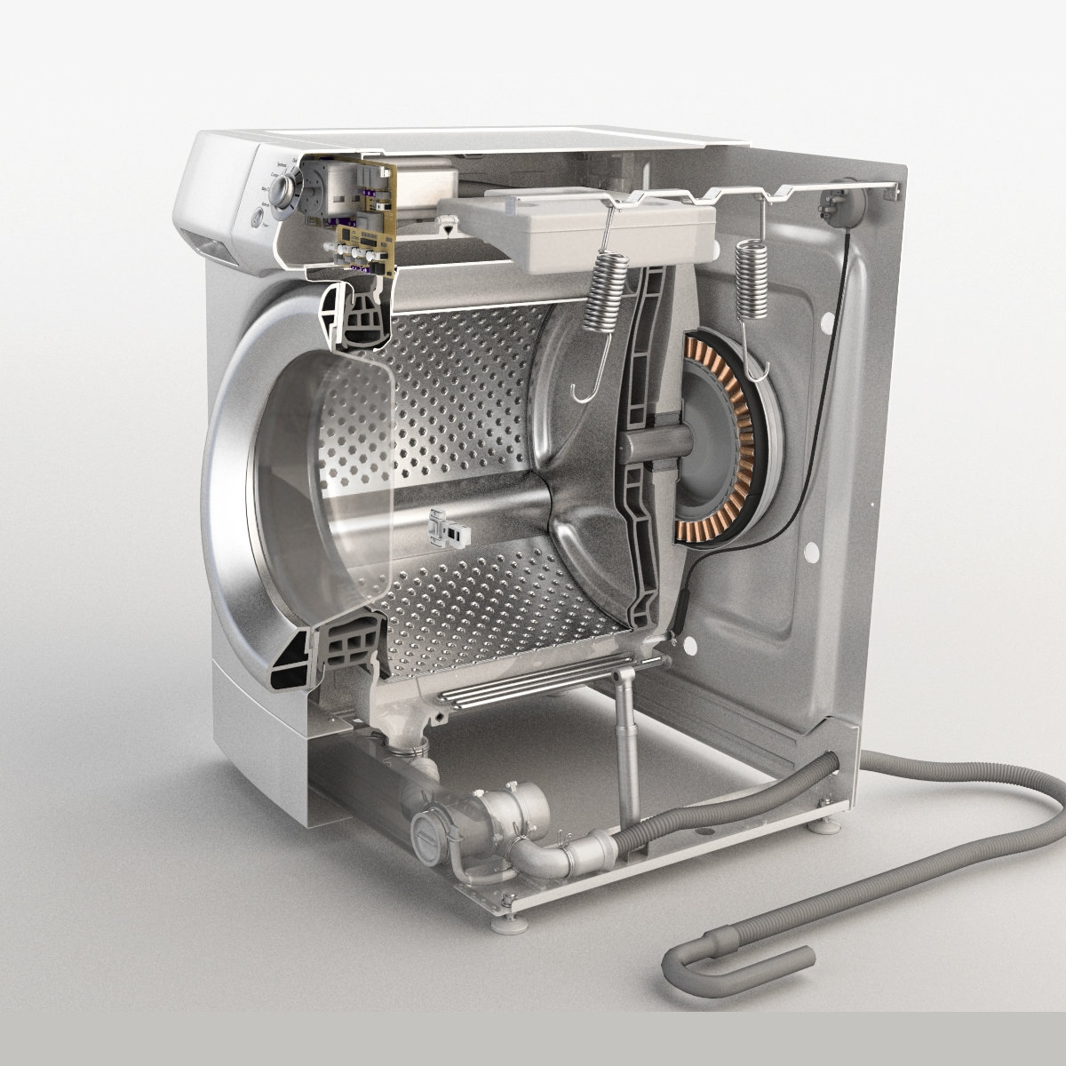 Washing machine 3D model - TurboSquid 1529539