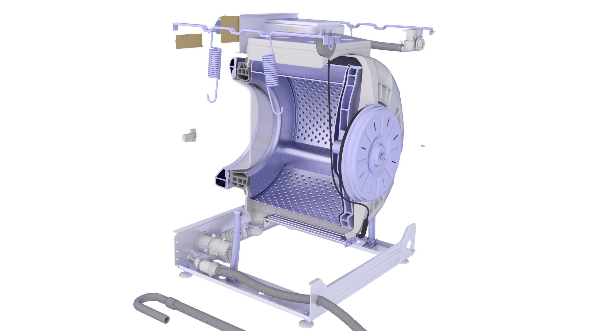 Washing Machine 3D Model - TurboSquid 1529539