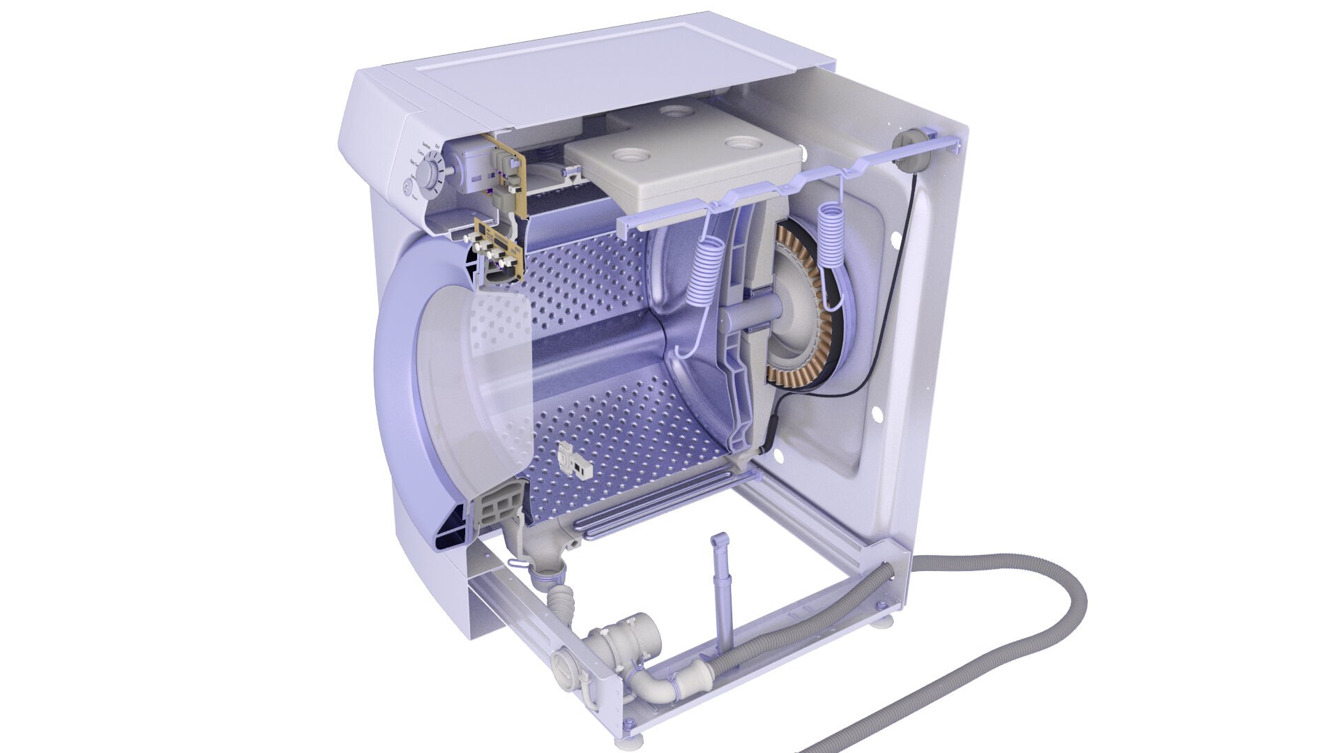 Washing Machine 3D Model - TurboSquid 1529539