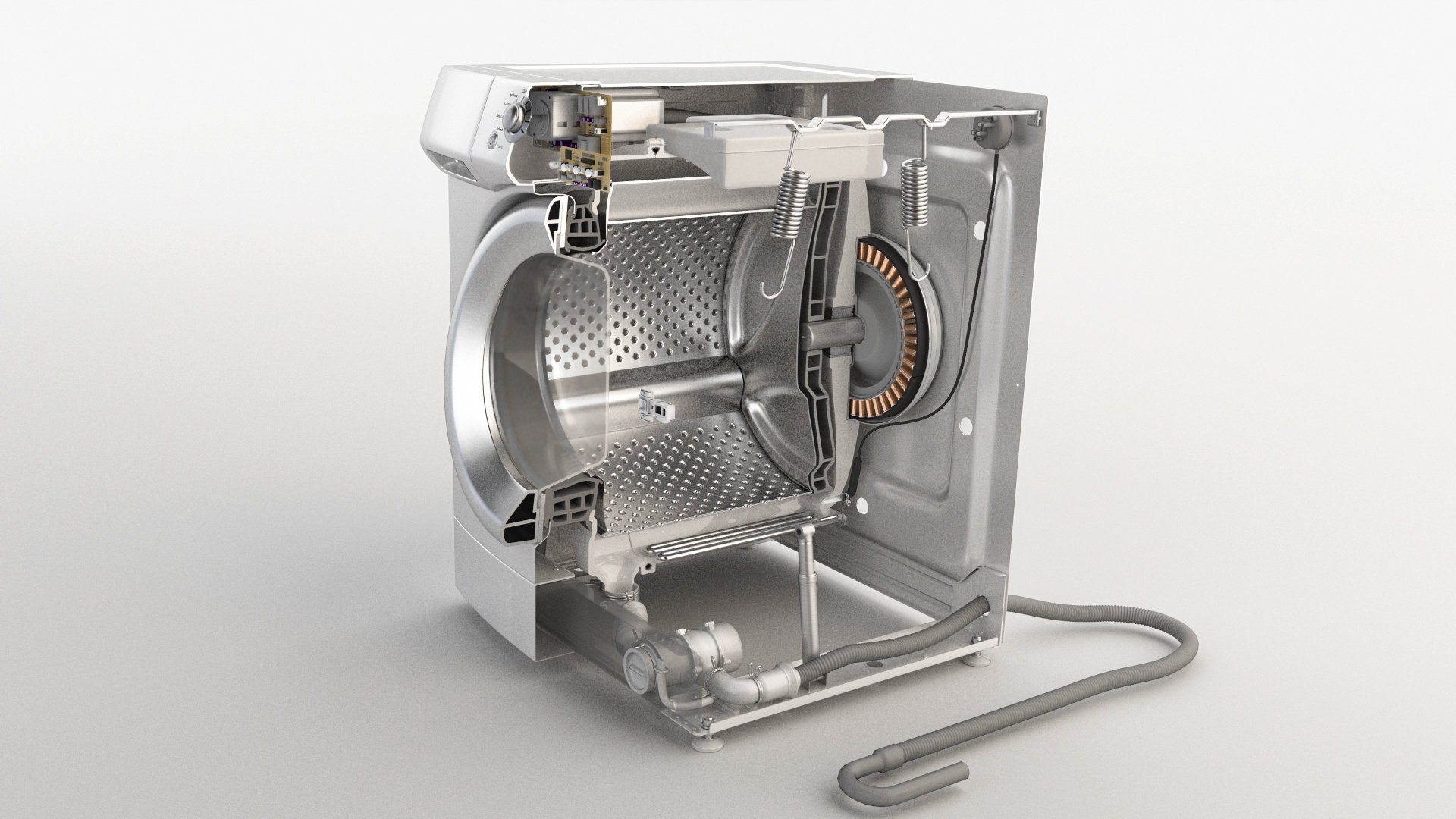 Washing Machine 3D Model - TurboSquid 1529539