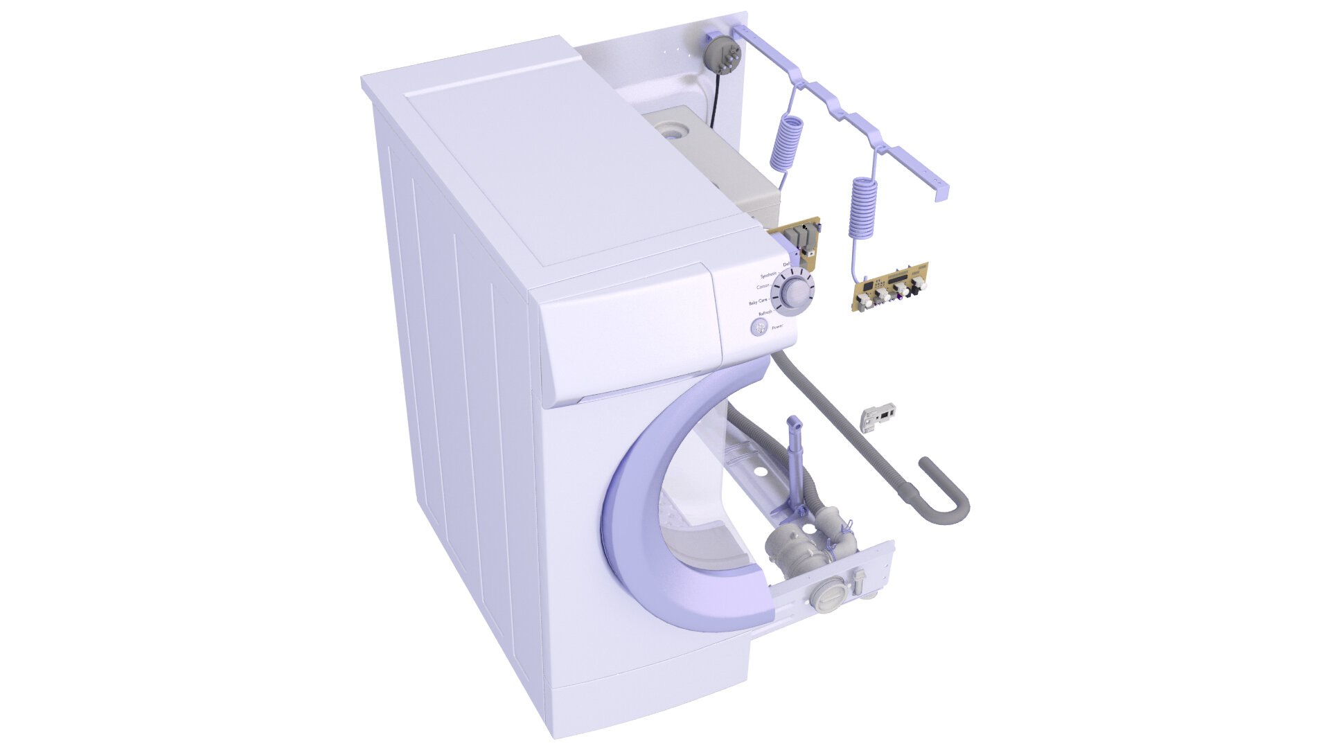 Washing Machine 3D Model - TurboSquid 1529539