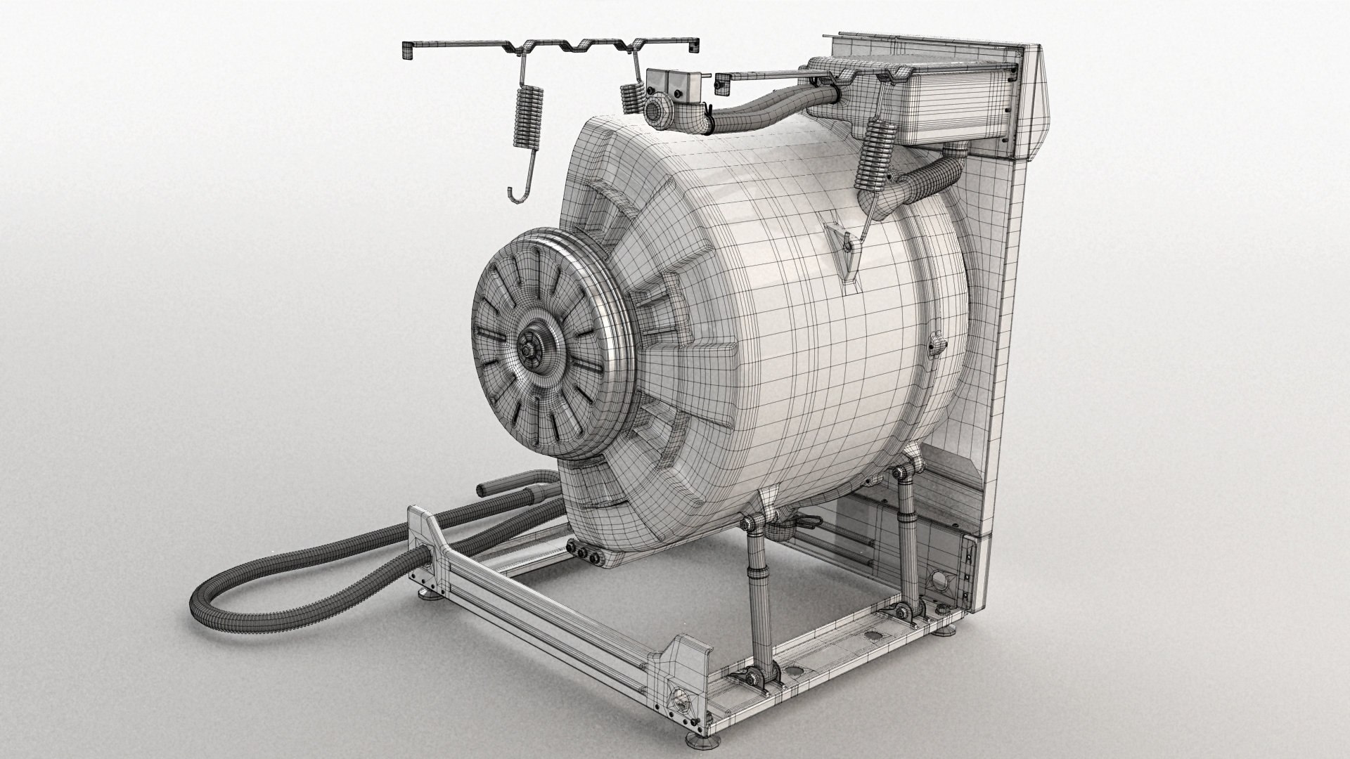 Washing Machine 3D Model - TurboSquid 1529539